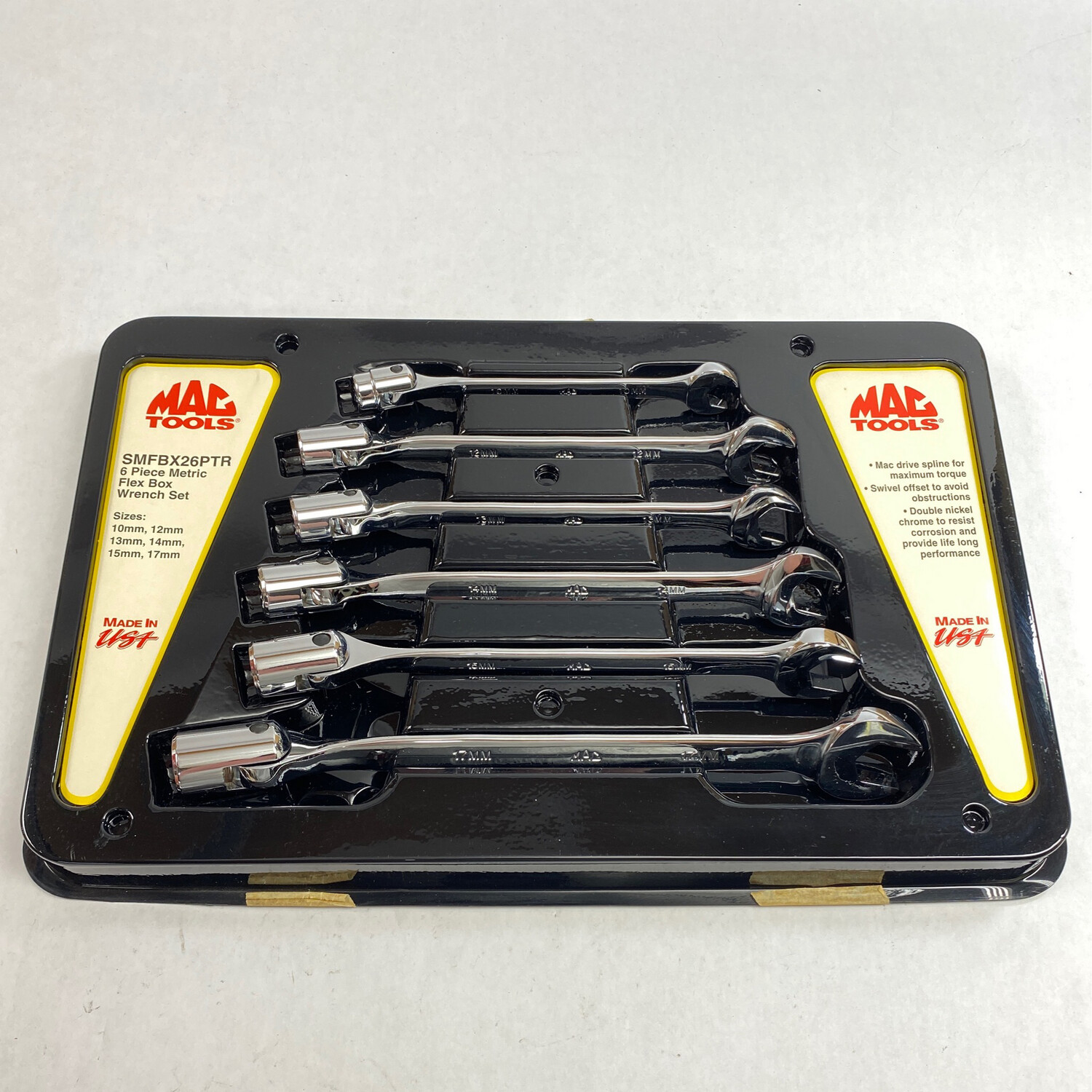 Mac Tools 6 Pc. Metric Flex Box Wrench Set, SMFBX26PTR - Shop - Tool ...