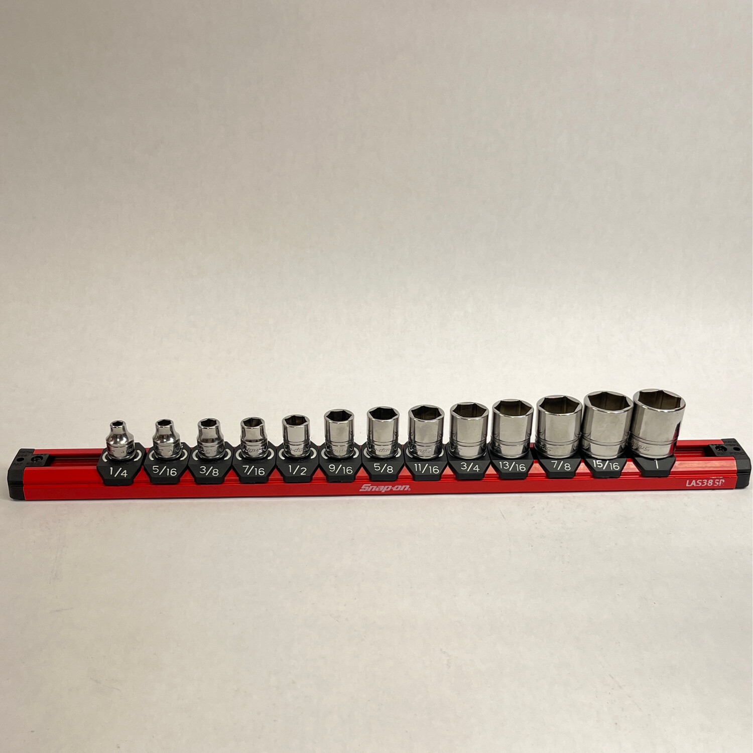 Snap On 14 Pc. 3/8" Drive 6-Point SAE Flank Drive Shallow Socket Set (1 ...