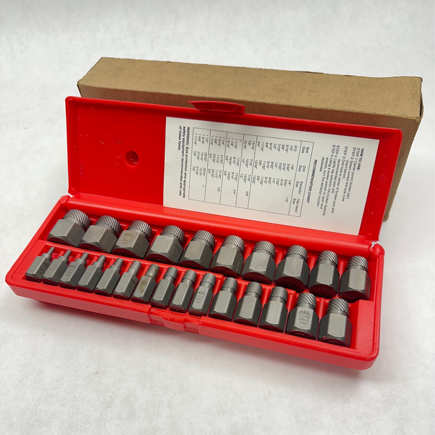 Mac Tools 25pc Screw Extractor Set, 25SE - Shop - Tool Swapper