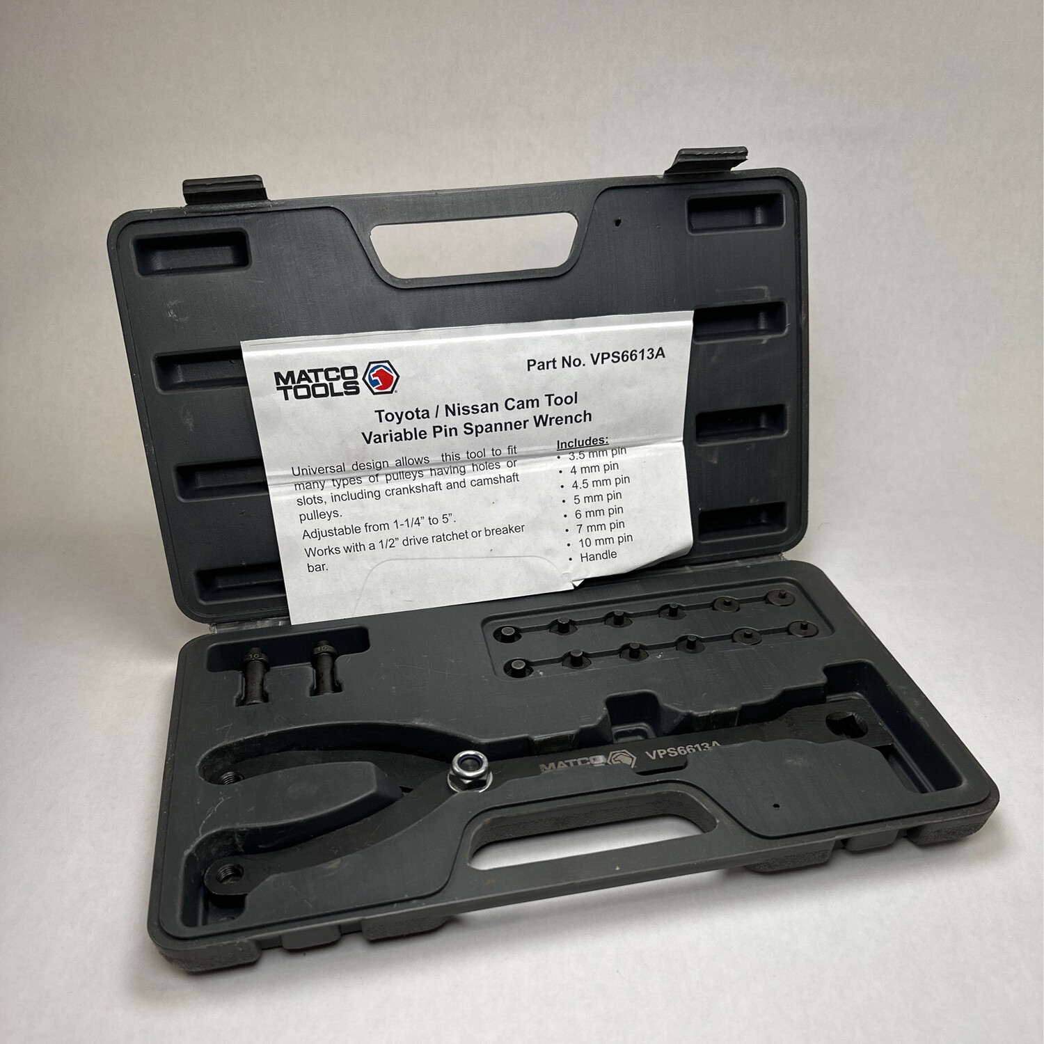 Matco Variable Pin Spanner Wrench Set, VPS6613A - Shop - Tool Swapper