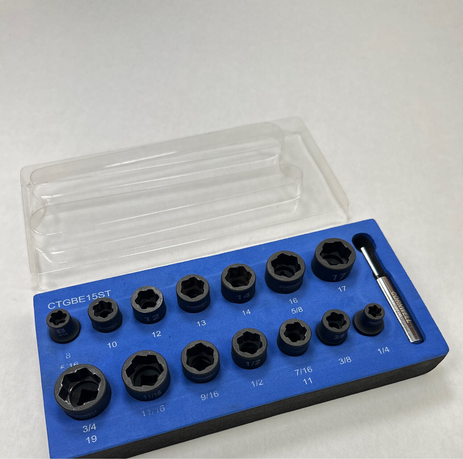 Cornwell 15 Piece 3/8" Drive Bolt Extractor Set, CTGBE15ST - Shop ...