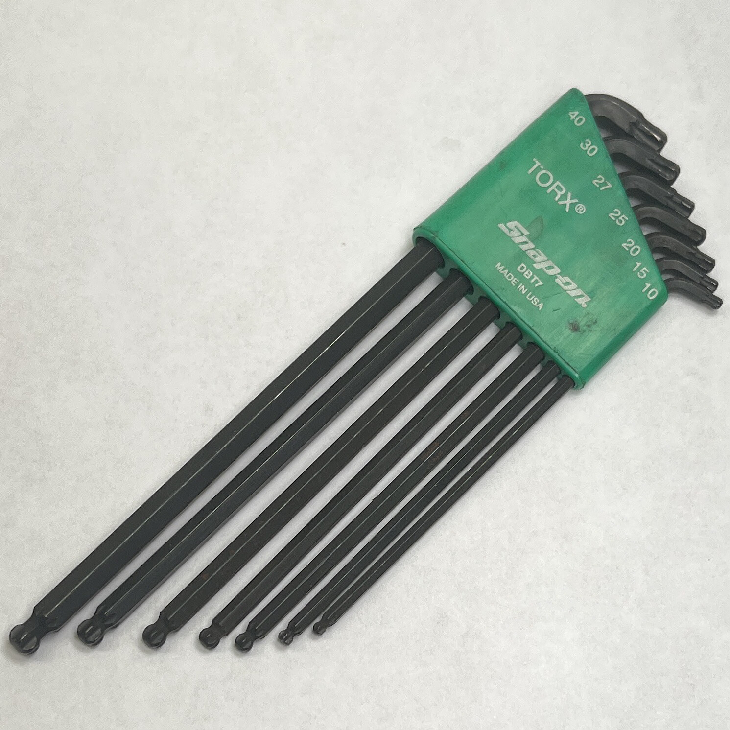 Snap On 7 pc TORX Double Ball L-Shaped Key Set (Black), DBT7 - Shop ...