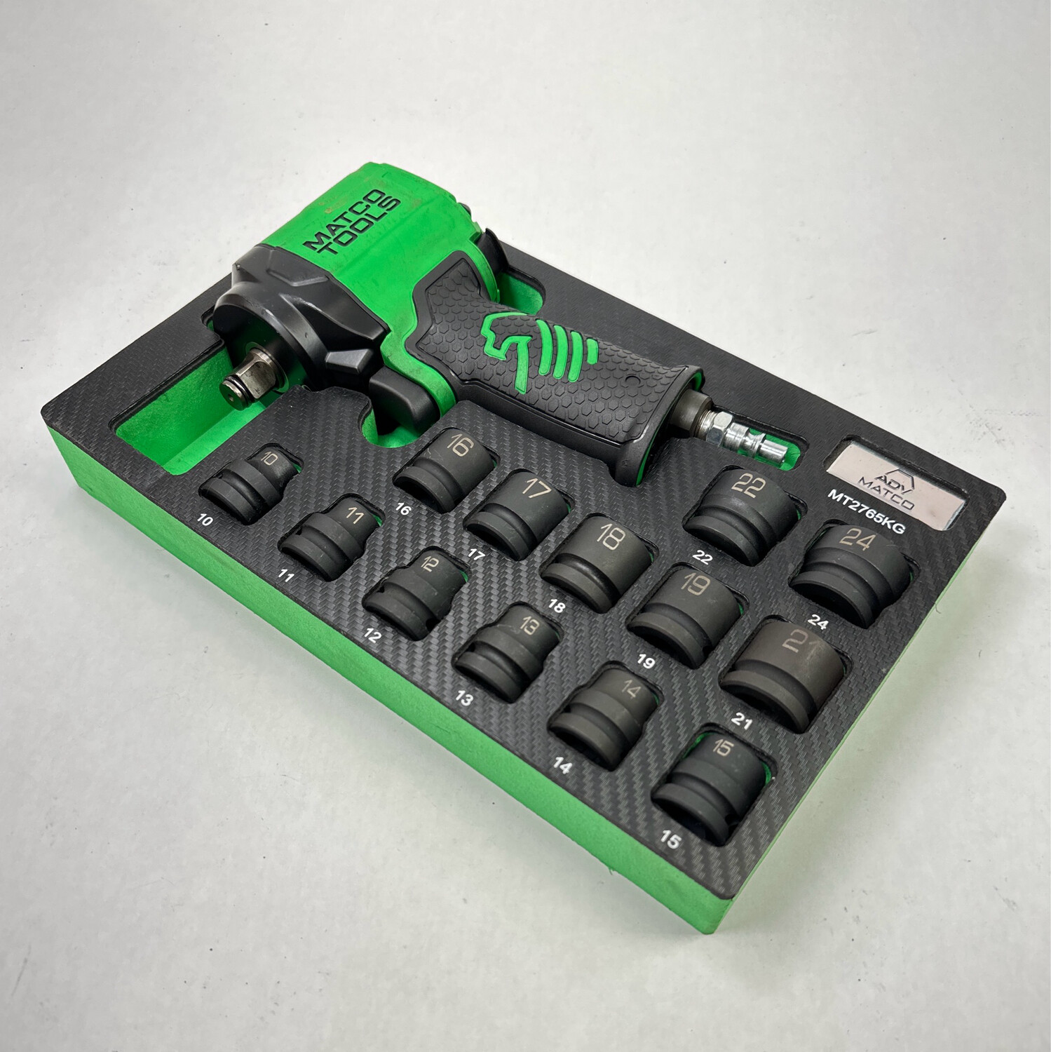 Matco 1/2" Drive Stubby Pneumatic Impact Gun & Stubby Impact Socket ...