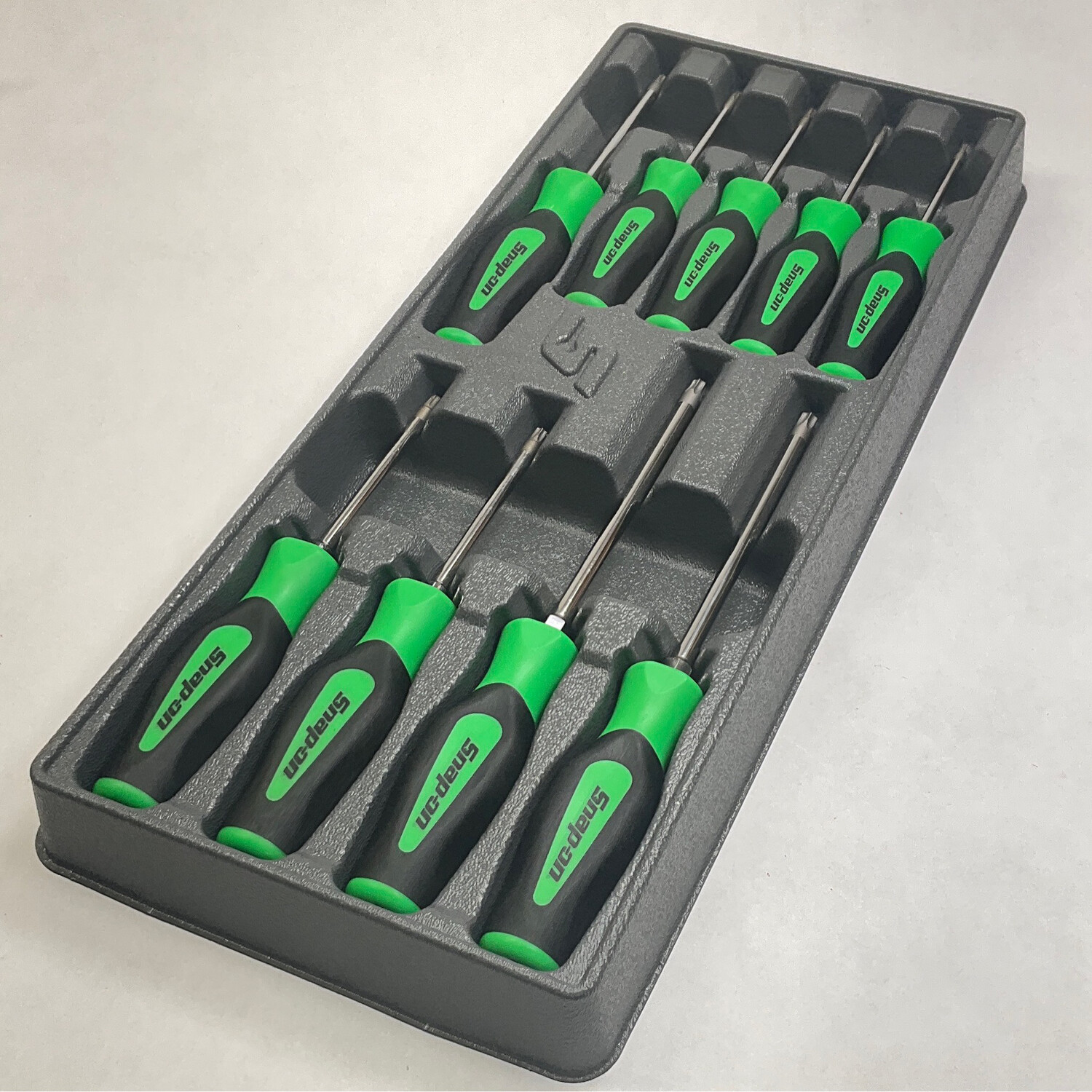 Snap On 9 pc TORX Instinct Soft Grip Screwdriver Set (Green), SGDTX90BG ...