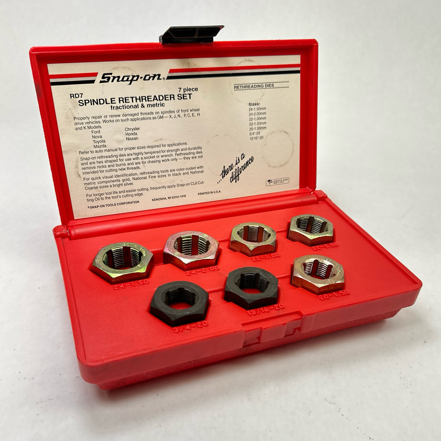 Snap On Fractional/ Metric Rethreading Set, RD-7 - Shop - Tool Swapper