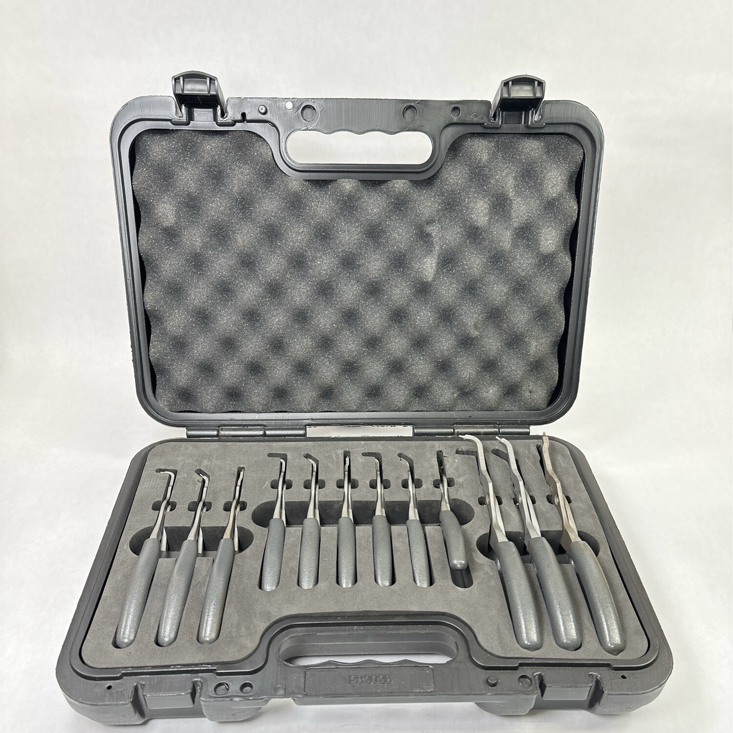 Snap On 12 Pc Push Button Dark Titanium Soft Grip Snap Ring Plier Set ...