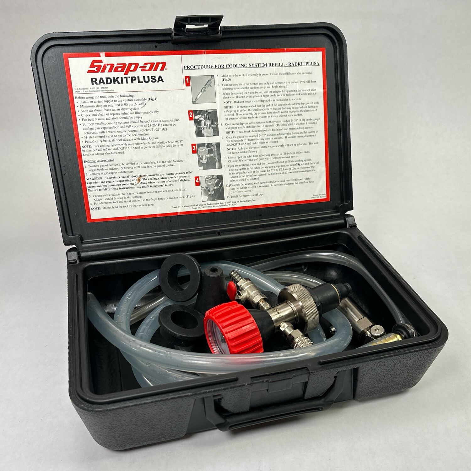 Snap On Cooling System Vacuum/ Filler, RADKITPLUSA - Shop - Tool Swapper