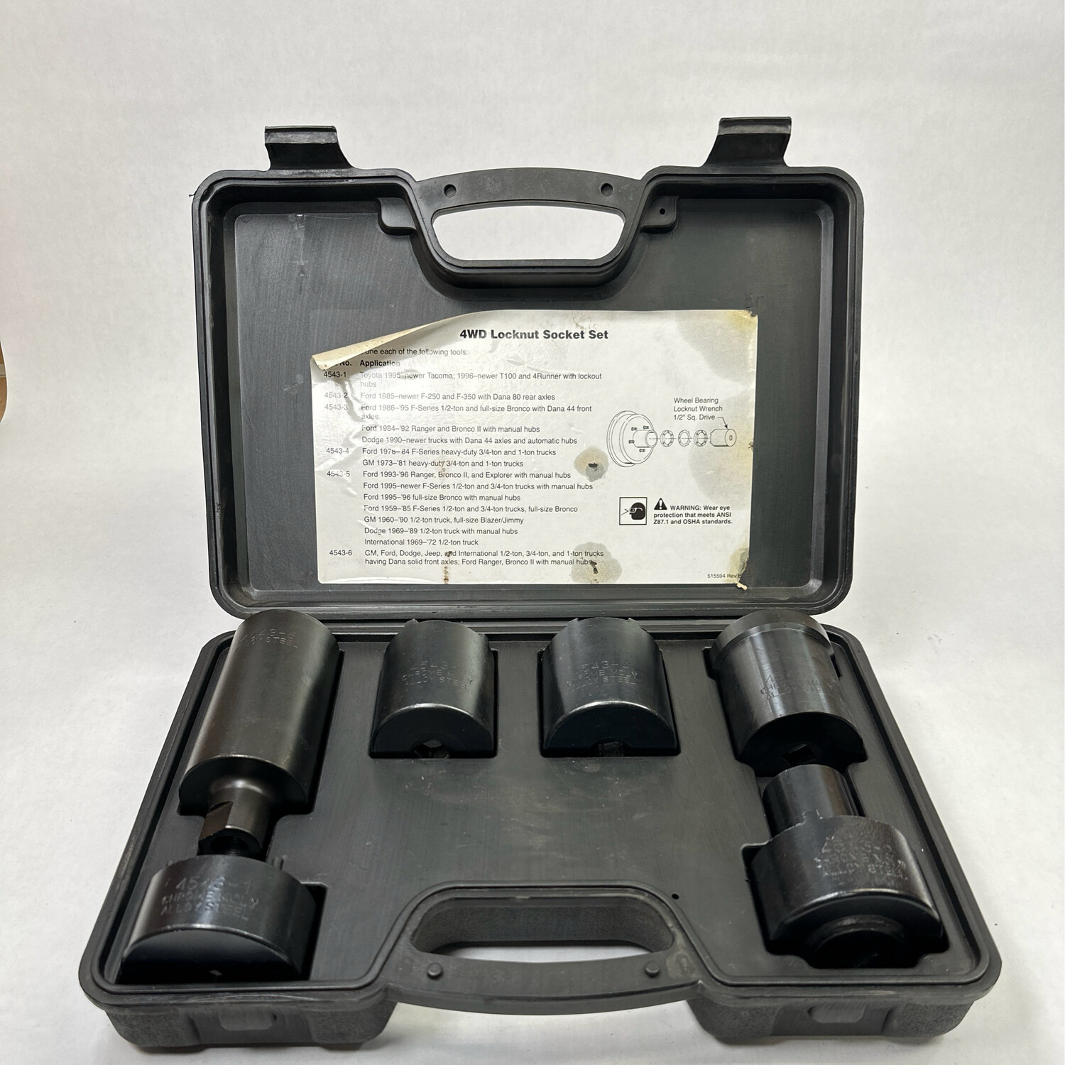 Mac Tools Four Wheel Drive Locknut Socket Set, AS4543 - Shop - Tool Swapper