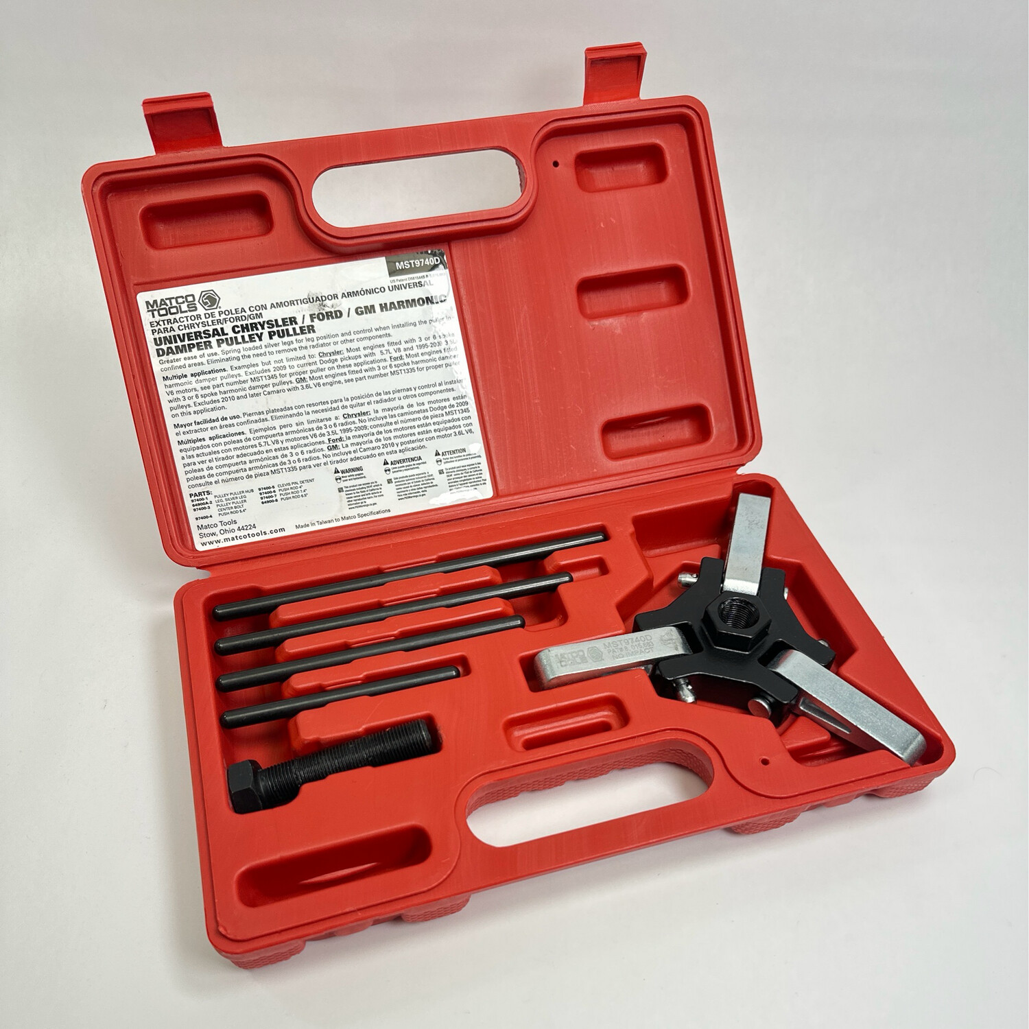 Matco Universal/ Chrysler/ Ford/ GM Harmonic Damper Pulley Puller ...