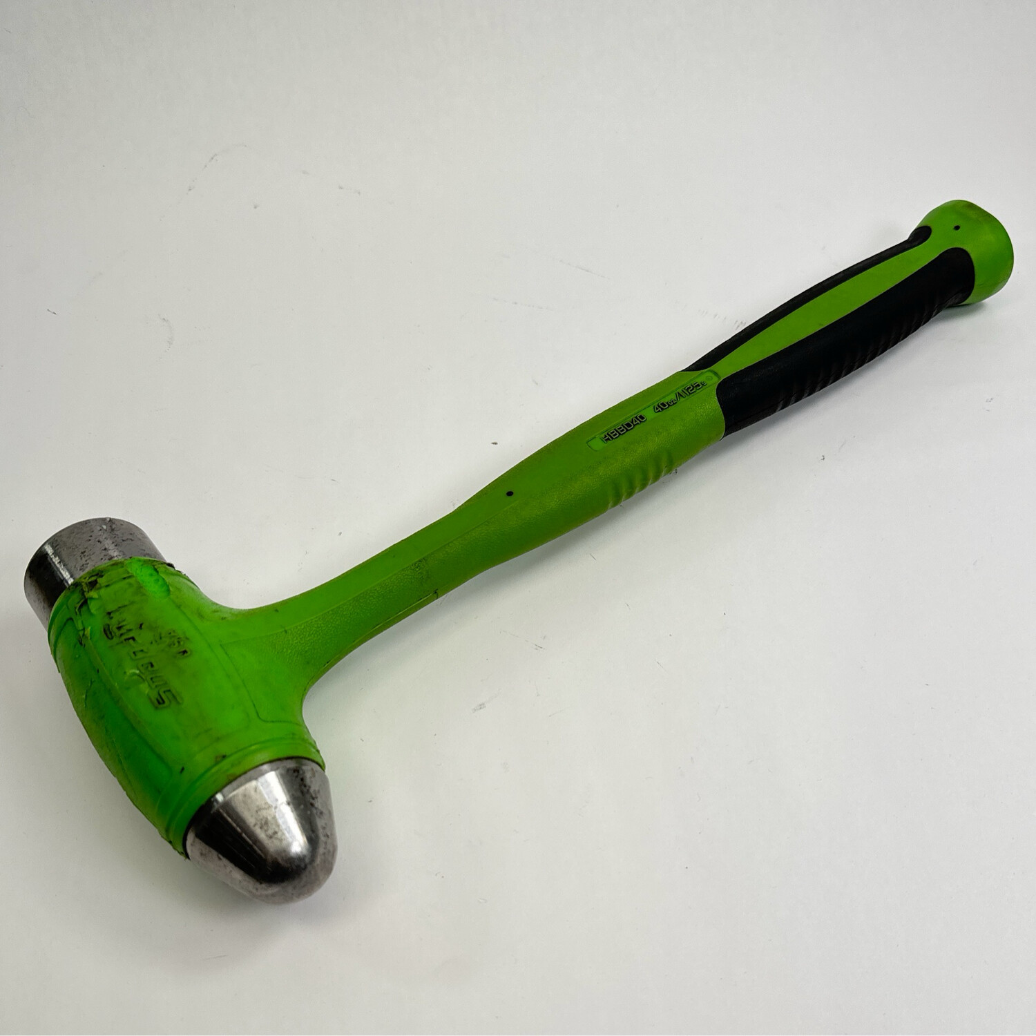 Snap On 40 oz Ball Peen Soft Grip Dead Blow Hammer (Green), HBBD40 ...