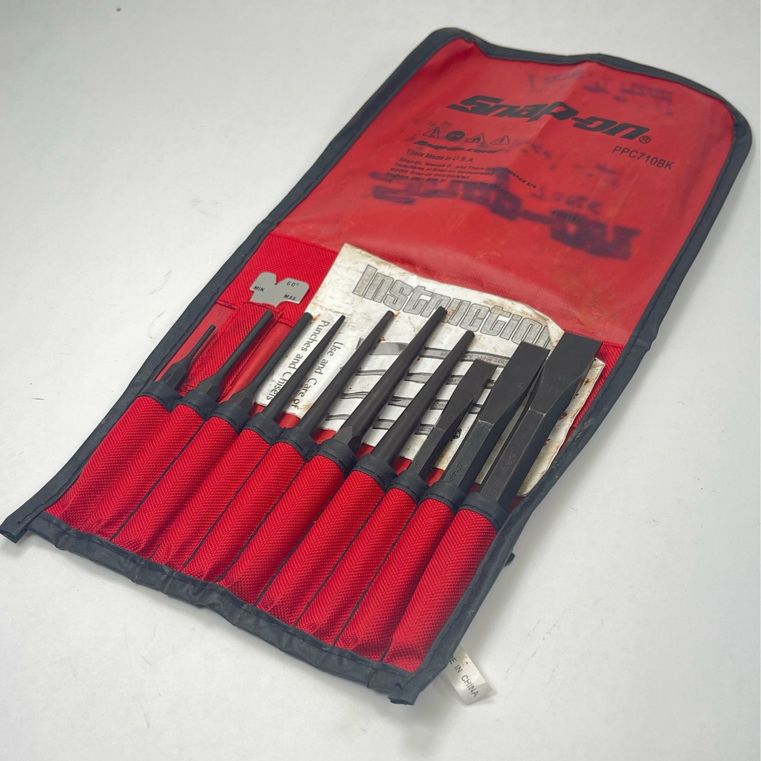 Snap On 11 pc Punch and Chisel Set, PPC710BK - Shop - Tool Swapper