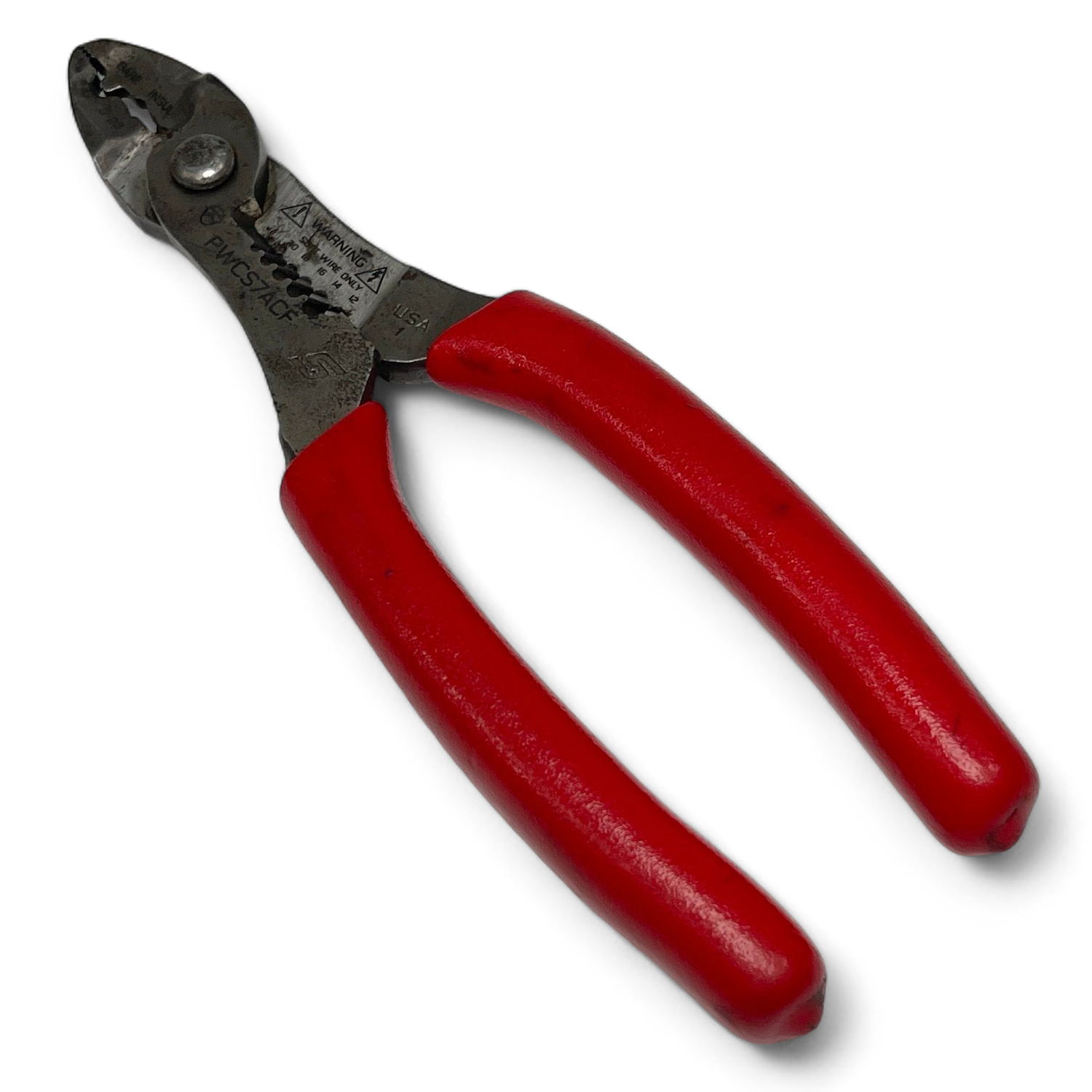 Snap On 7" Wire Stripper/Cutter/Crimper (Red), PWCS7ACF - Shop - Tool ...