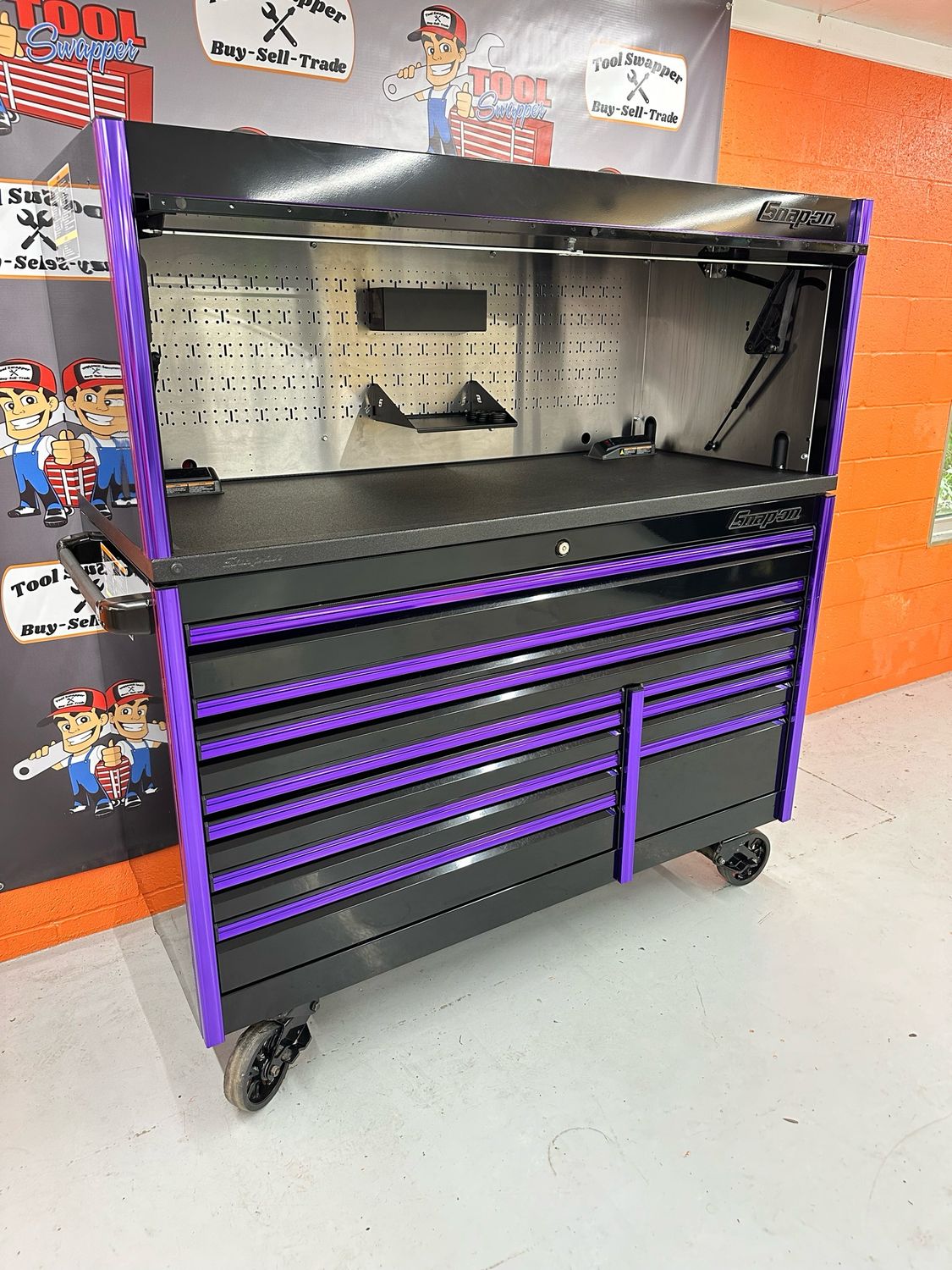 Snap On 68” Epiq W/ LED Power Rhino Top & Hutch, KETN682BOZBN - Shop ...