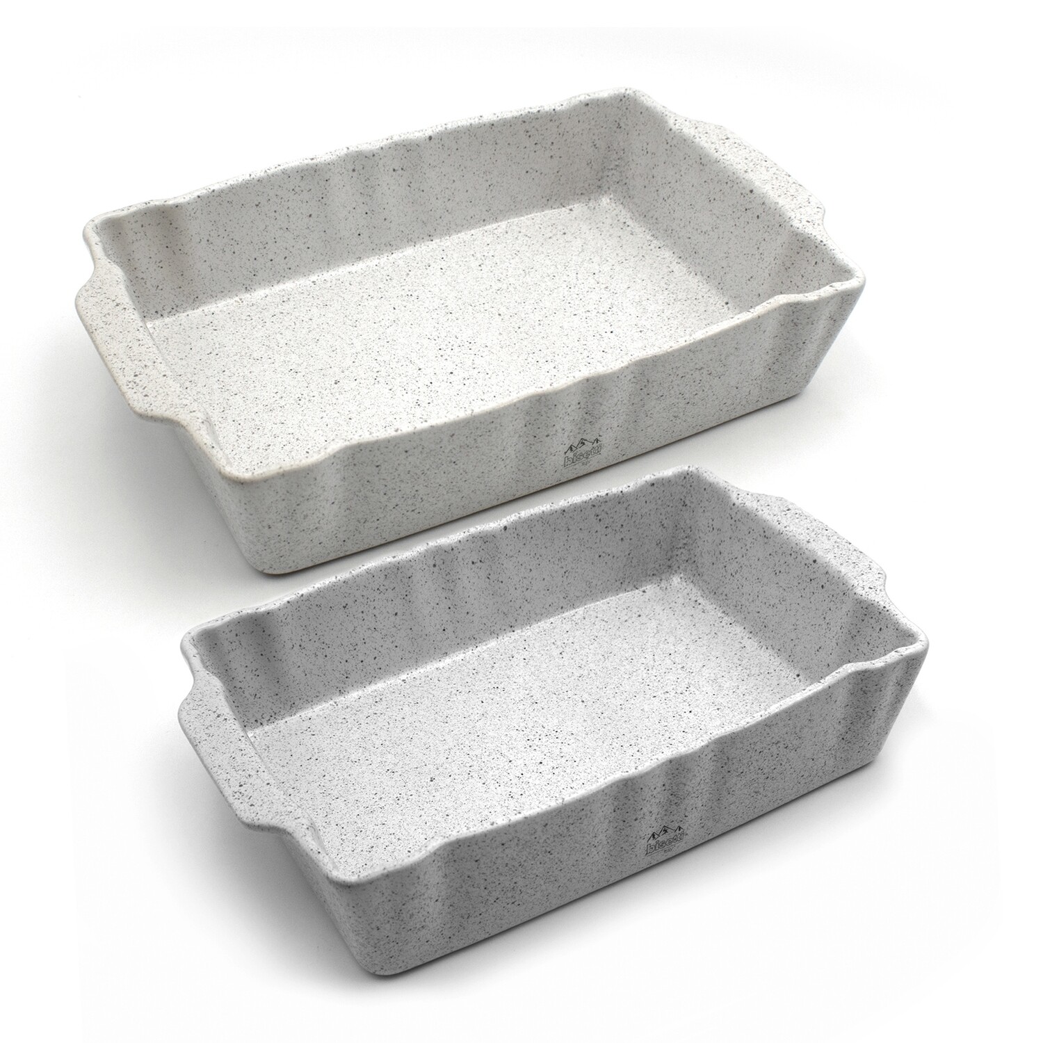 Set of 2 rectangular baking trays (Medium and Large) high-strength ...