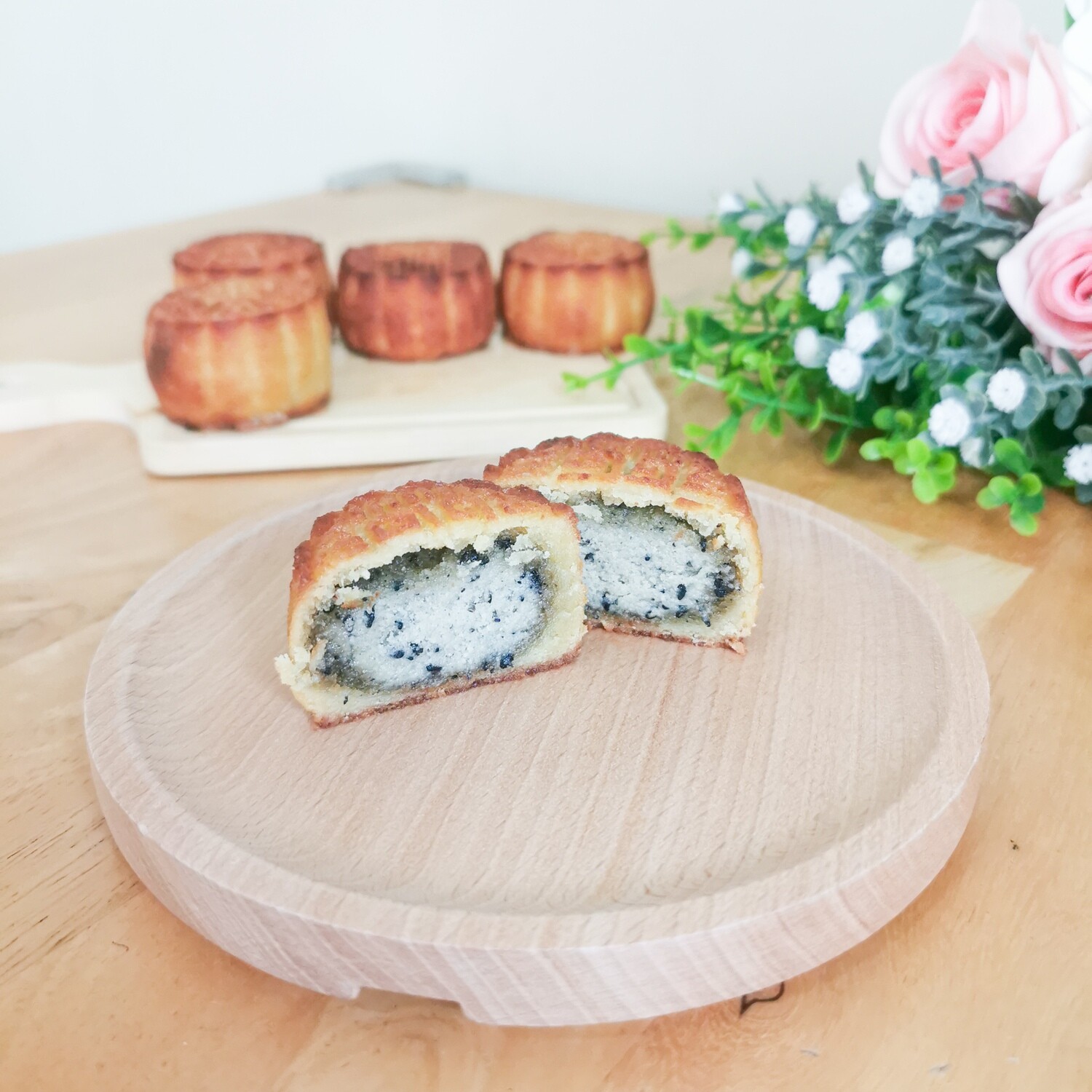 Keto Mini Mooncake - Black Sesame