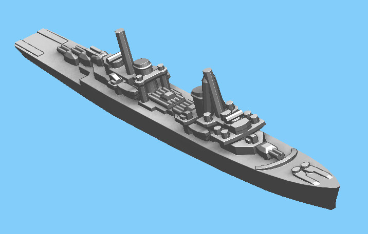German Type 1936A - Destroyer - 1:1800