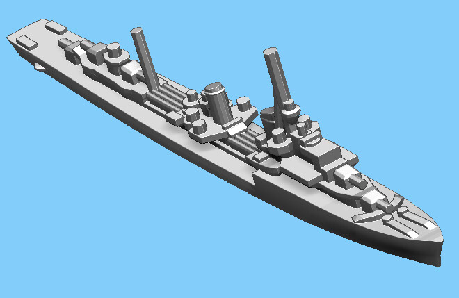 German Type 1936A - Destroyer - 1:1800