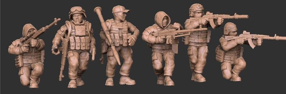 Russian Squad 8 - 1/56 Scale
