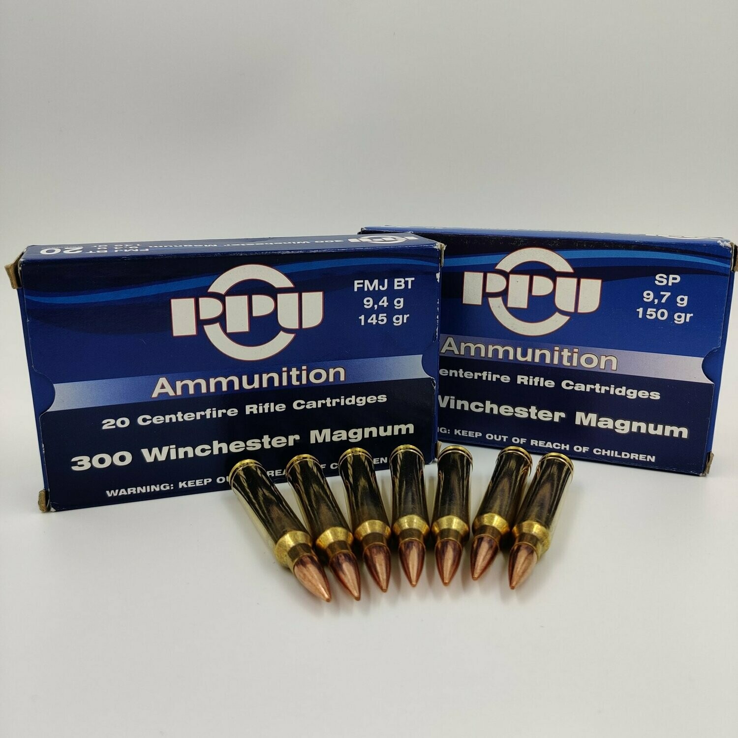 PPU 300Win. Mag. 9,4g/145gr FMJ BT