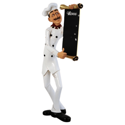 Chef Menu Board Model 4ft | Lifesize Models