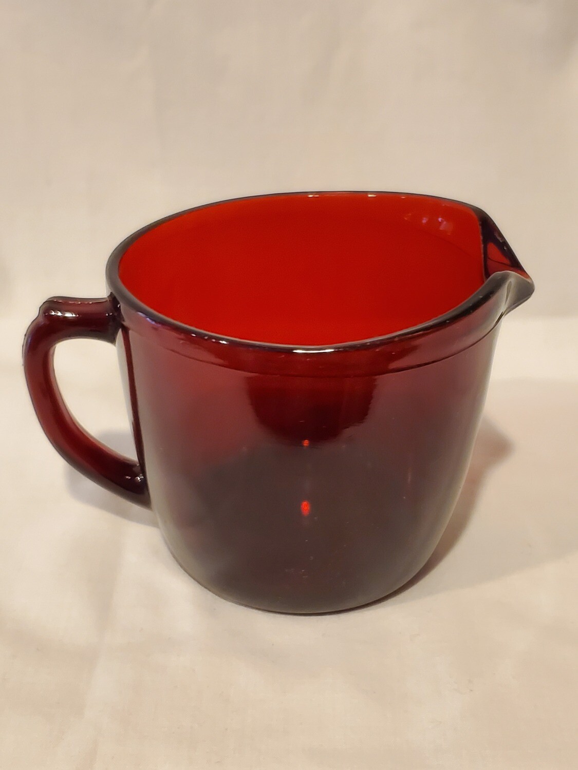 Anchor Hocking Royal Ruby Red Creamer, Plain Pattern