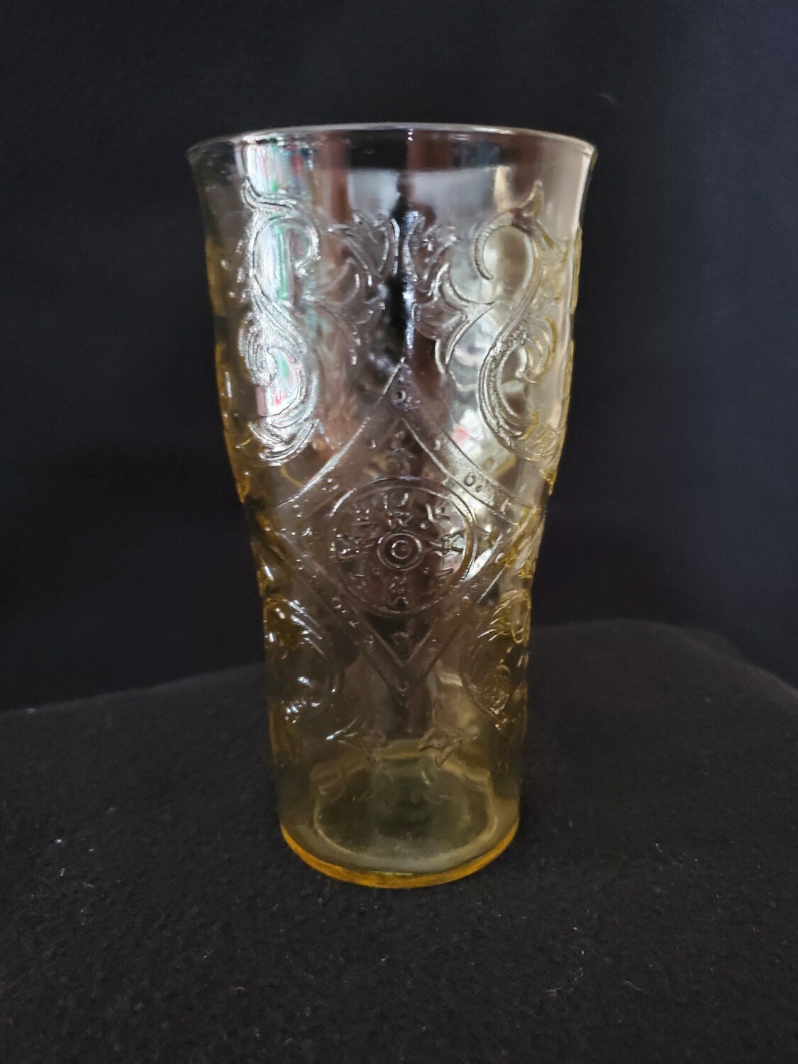 Vintage, Flat Iced Tea Glass, 5 1/2" 12 oz., Straight Base, Madrid ...