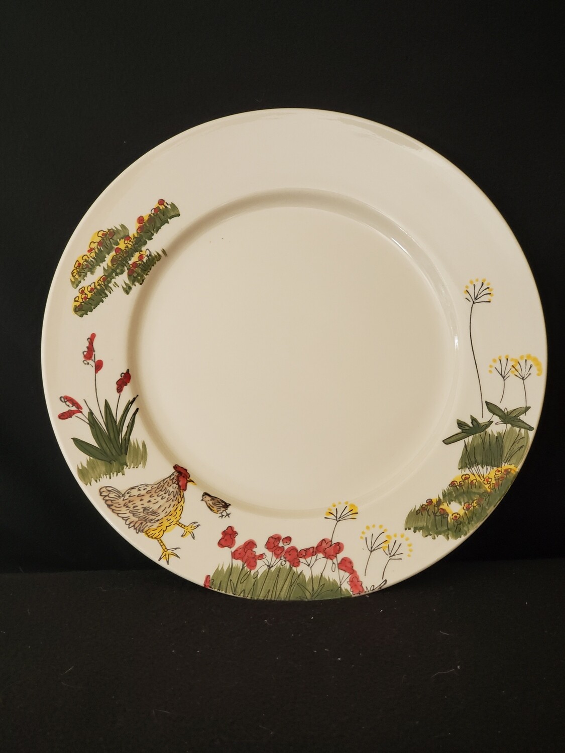 Southern Rooster Dinner Plate 11", Paula Deen