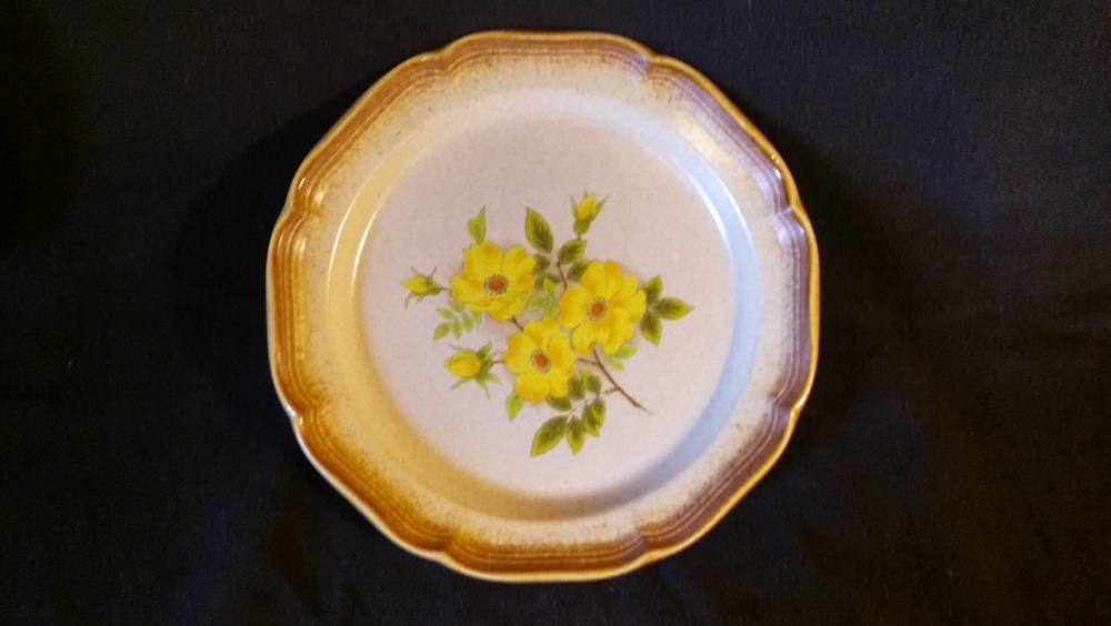 Mikasa Dinner Plate, Whole Wheat, Wild Rose Pattern #E 8011, 10 7/8 ...