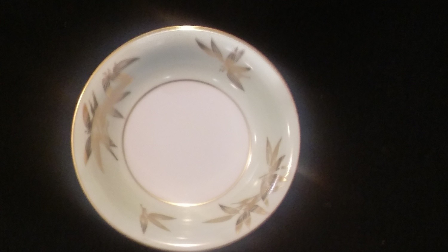 Noritake China Fruit, Dessert, Sauce Bowl, Pattern #5271, Gold Bamboo ...