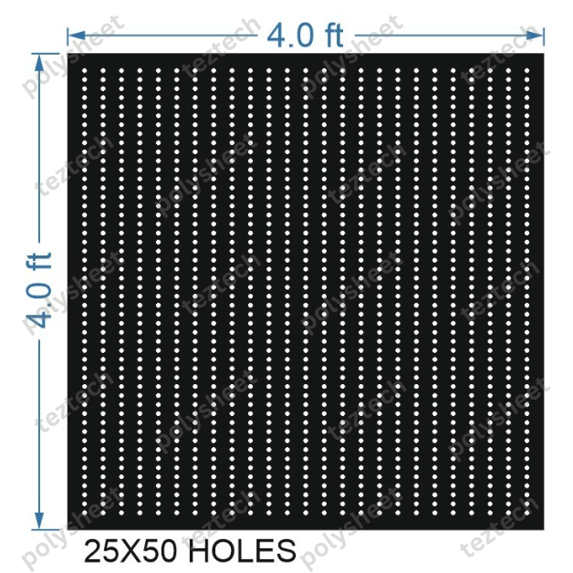 SCR214 4X4 FEET 25X50 HOLES SCREEN TOTAL HOLES=1250