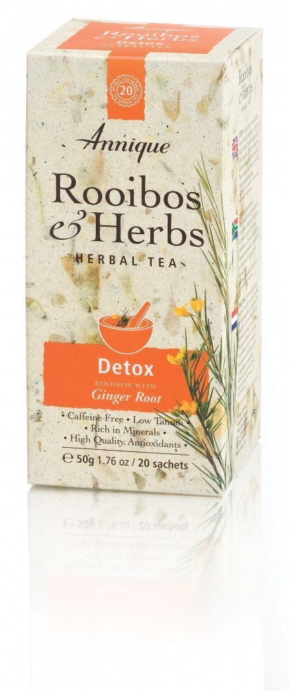 Annique Detox Tea (Rooibos with Ginger Root) Herbal Tea 50g | 20 Bags