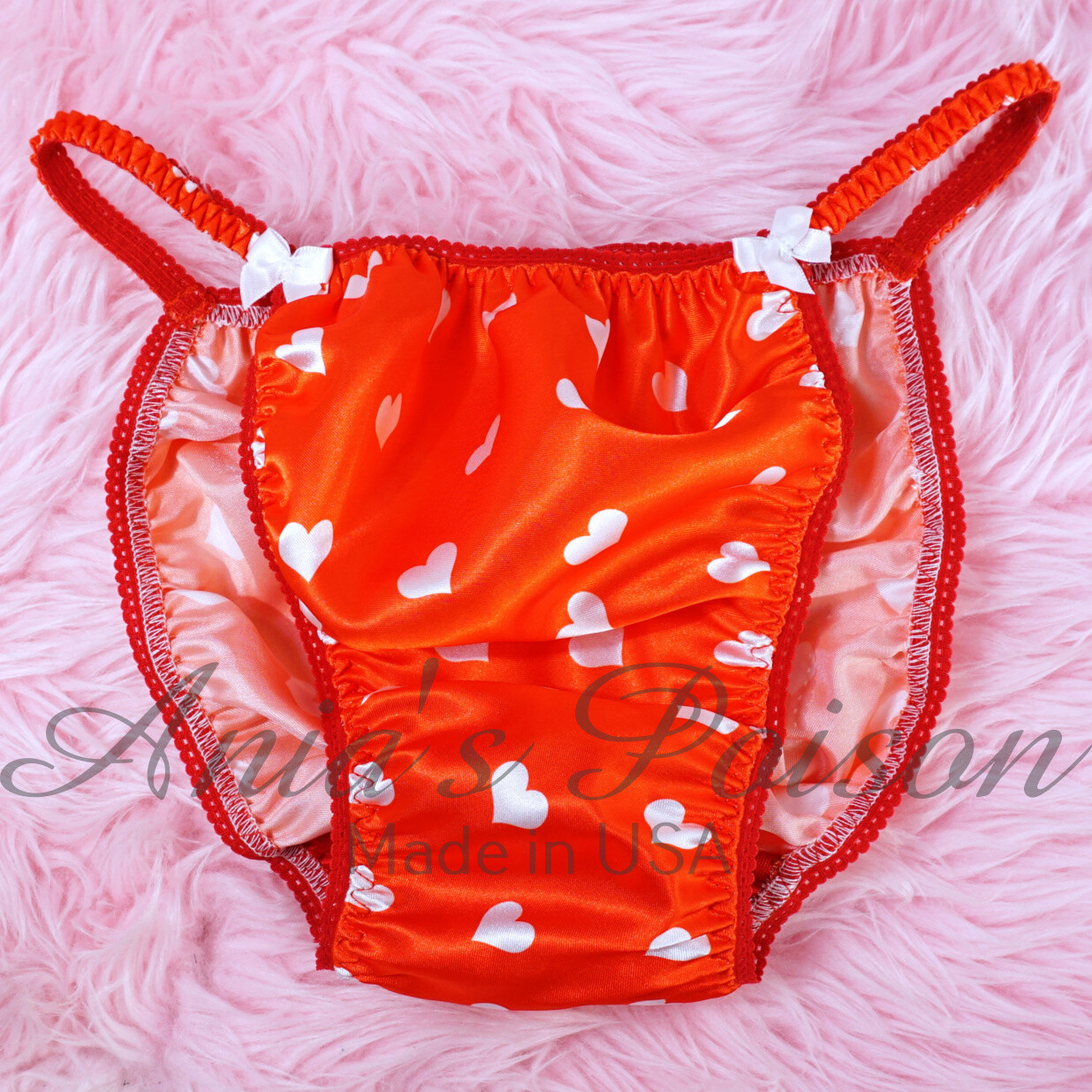 Valentine’s Day Paris Print Ania’s Poison Cut sissy MENS SATIN ...