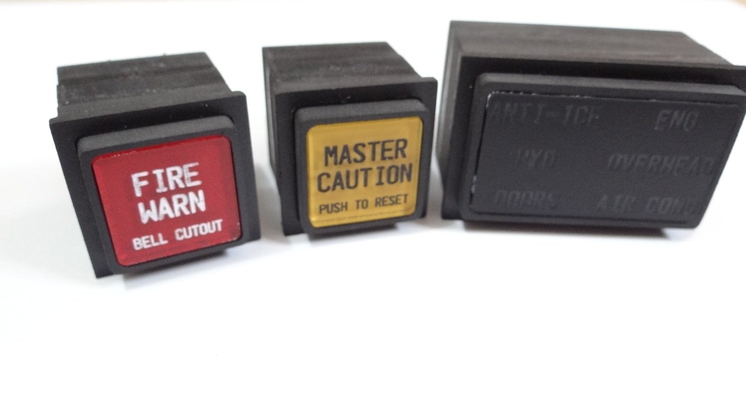 Master caution, Fire warning and Sixpack recall