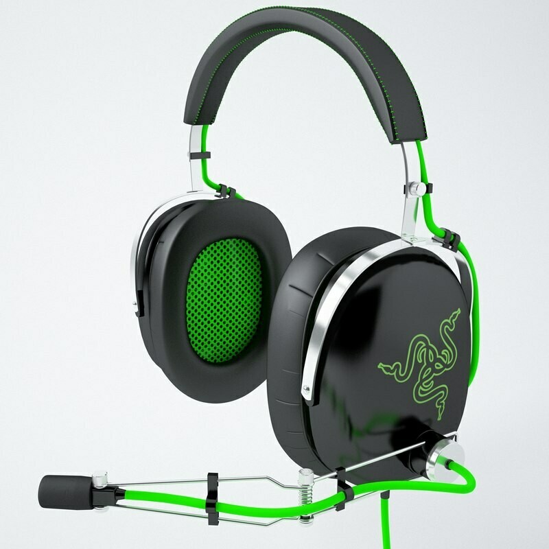 Razer BlackShark Over Ear Noise Isolating PC Gaming Headset - Metal ...