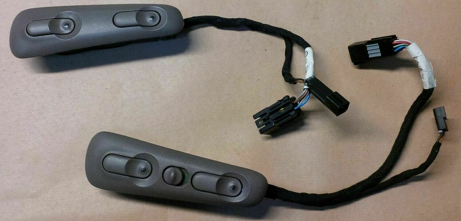 SWITCH FRONT & REAR DOOR WINDOW PAIR GREY OMEGA B RHD