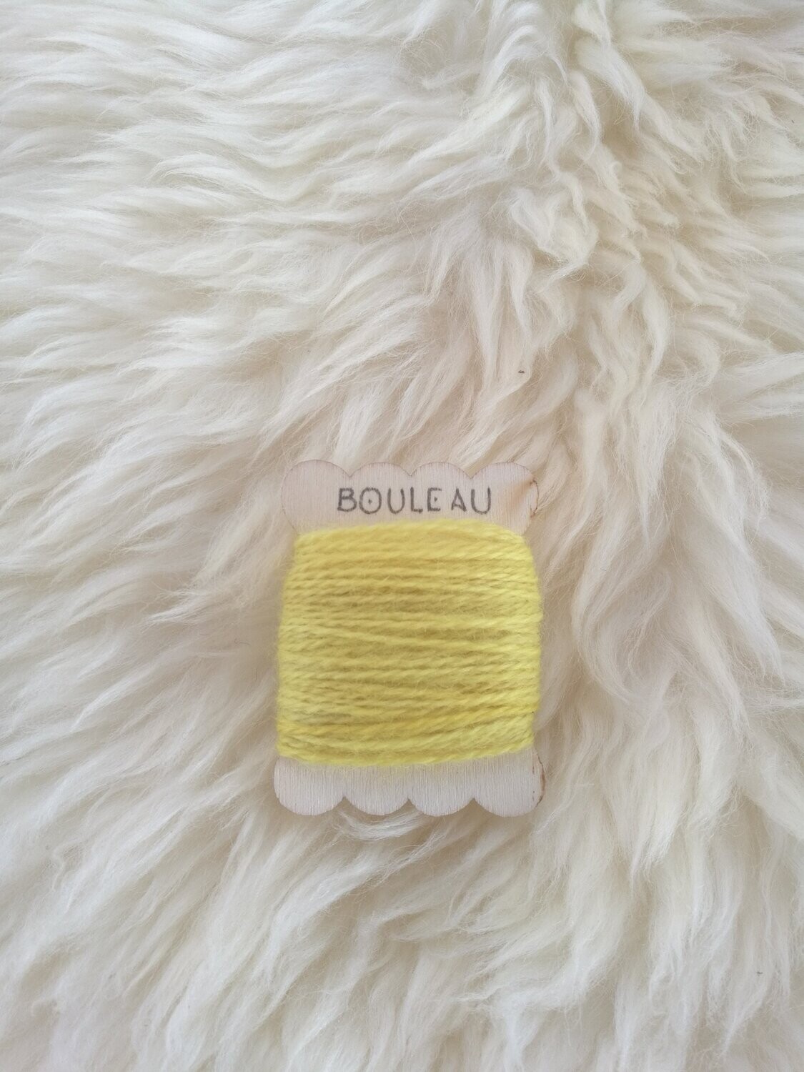 Fil de laine fin, Jaune poussin / 18