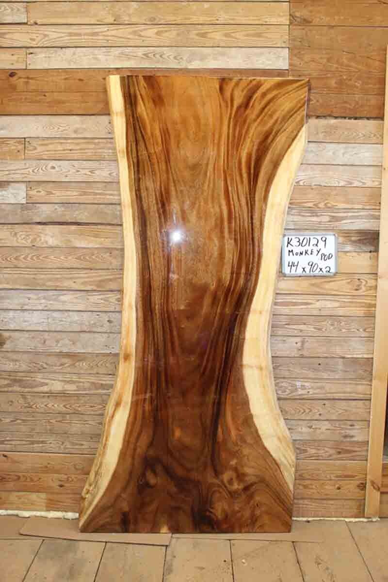Live Edge Monkey Pod Slab Wood