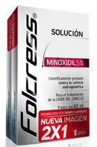 FOLCRESS SOLUCIÓN MINOXIDIL 5% FASE INICIAL 60 ML 1+1