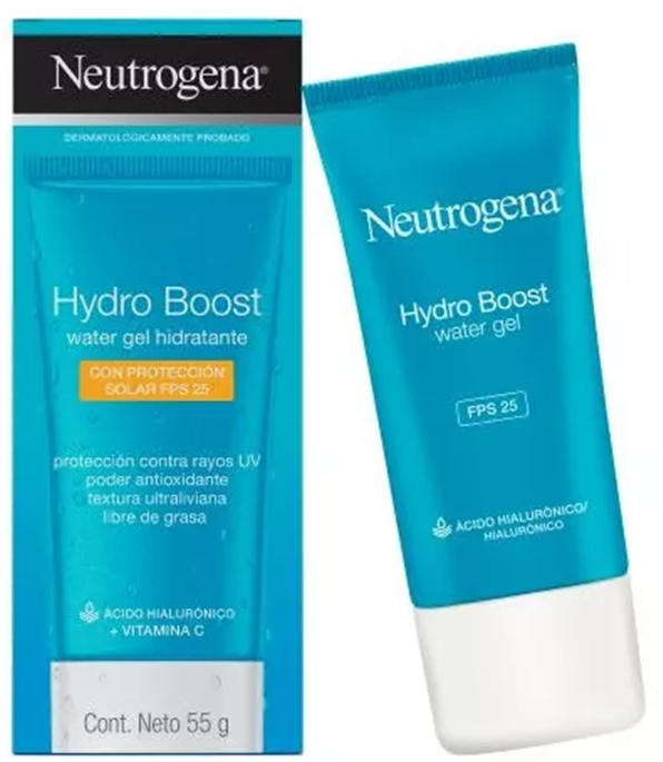NEUTROGENA HYDRO BOOST WATER GEL HIDRATANTE FACIAL FPS 25+ 55 ML