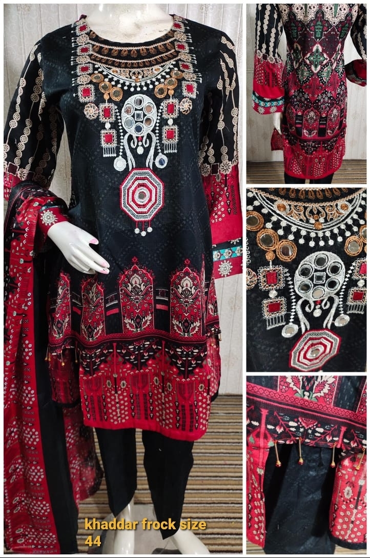 Pakistani Embroidery Khaddar Suits