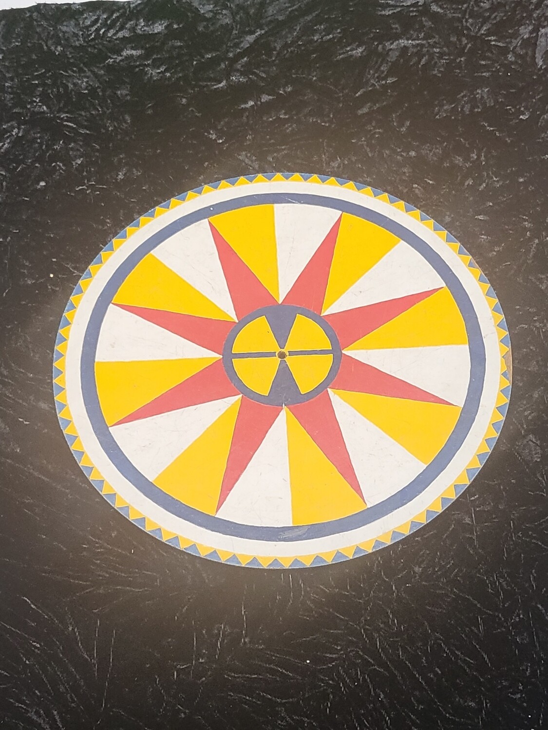 Hand-painted hex sign