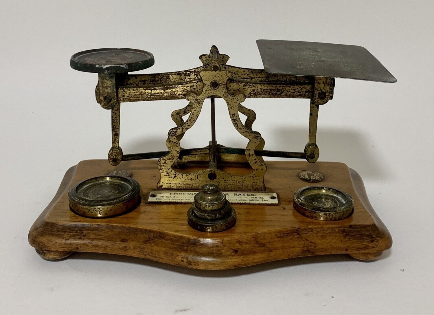 Antique Brass Postal Letter Scales