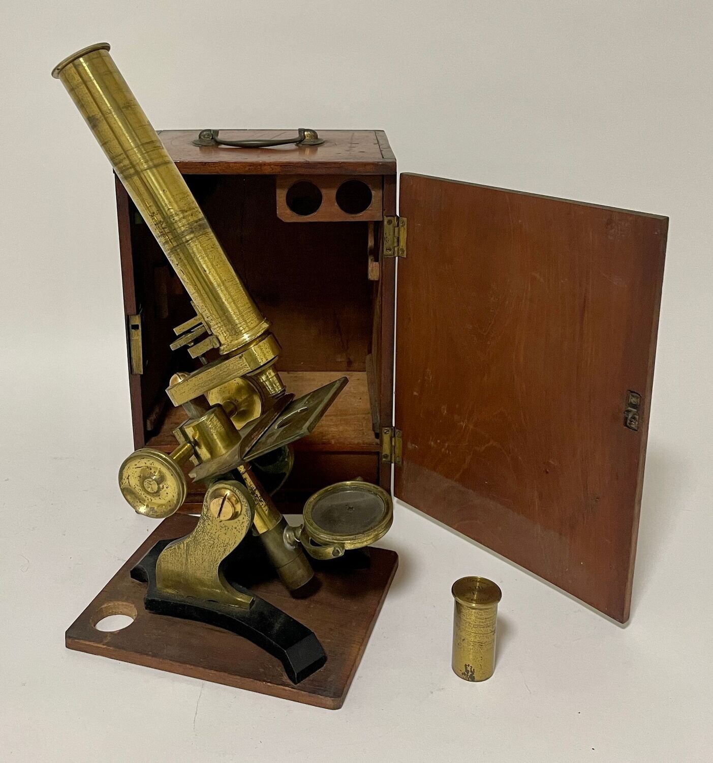 Victorian Brass Bar Limb Microscope by J H Steward