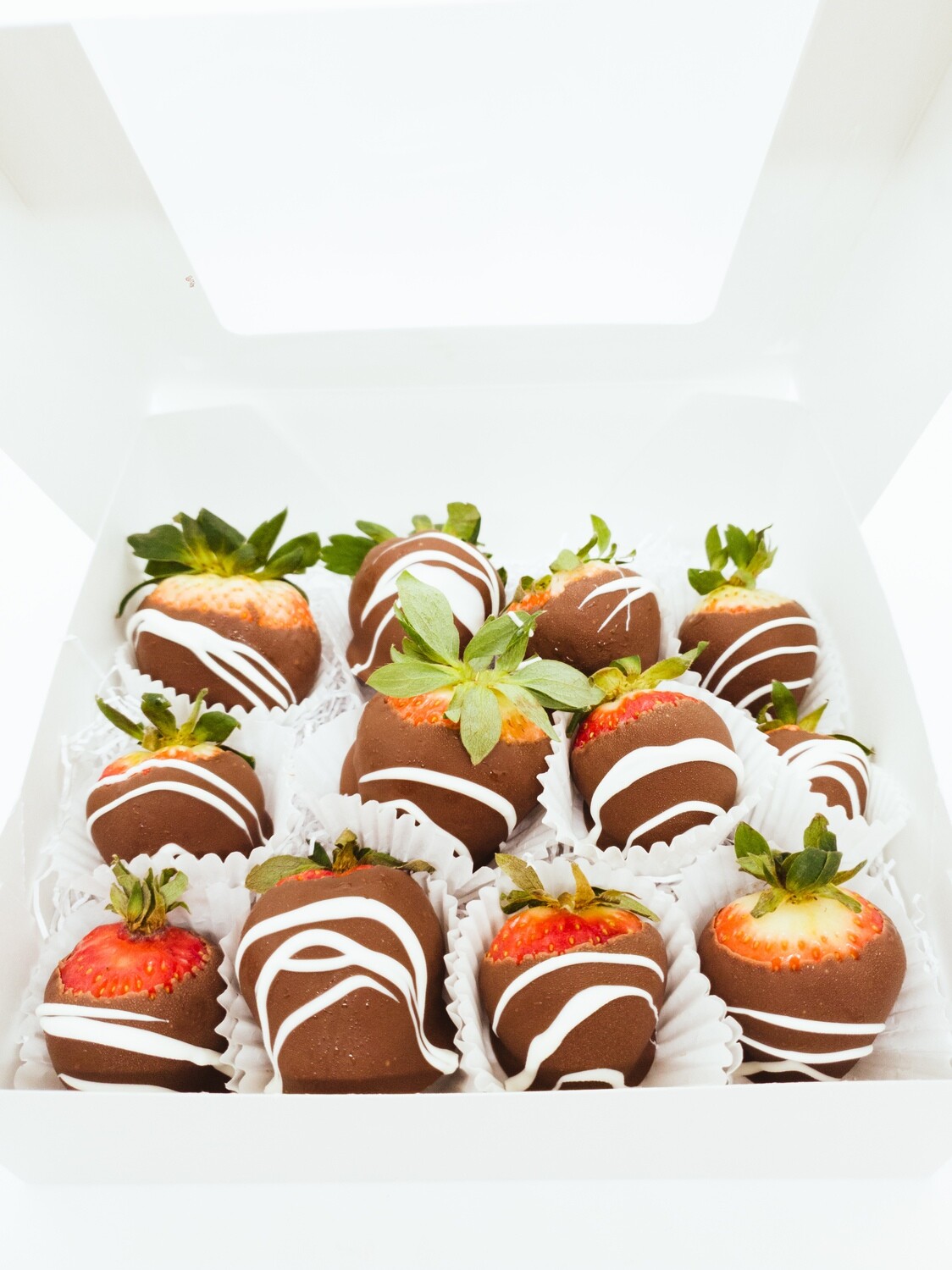 Milk Chocolate with White Chocolate Drizzle