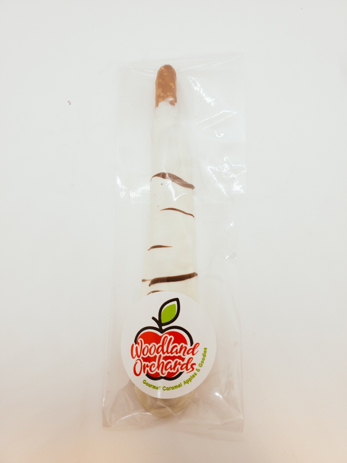 White Chocolate Caramel Pretzel Log