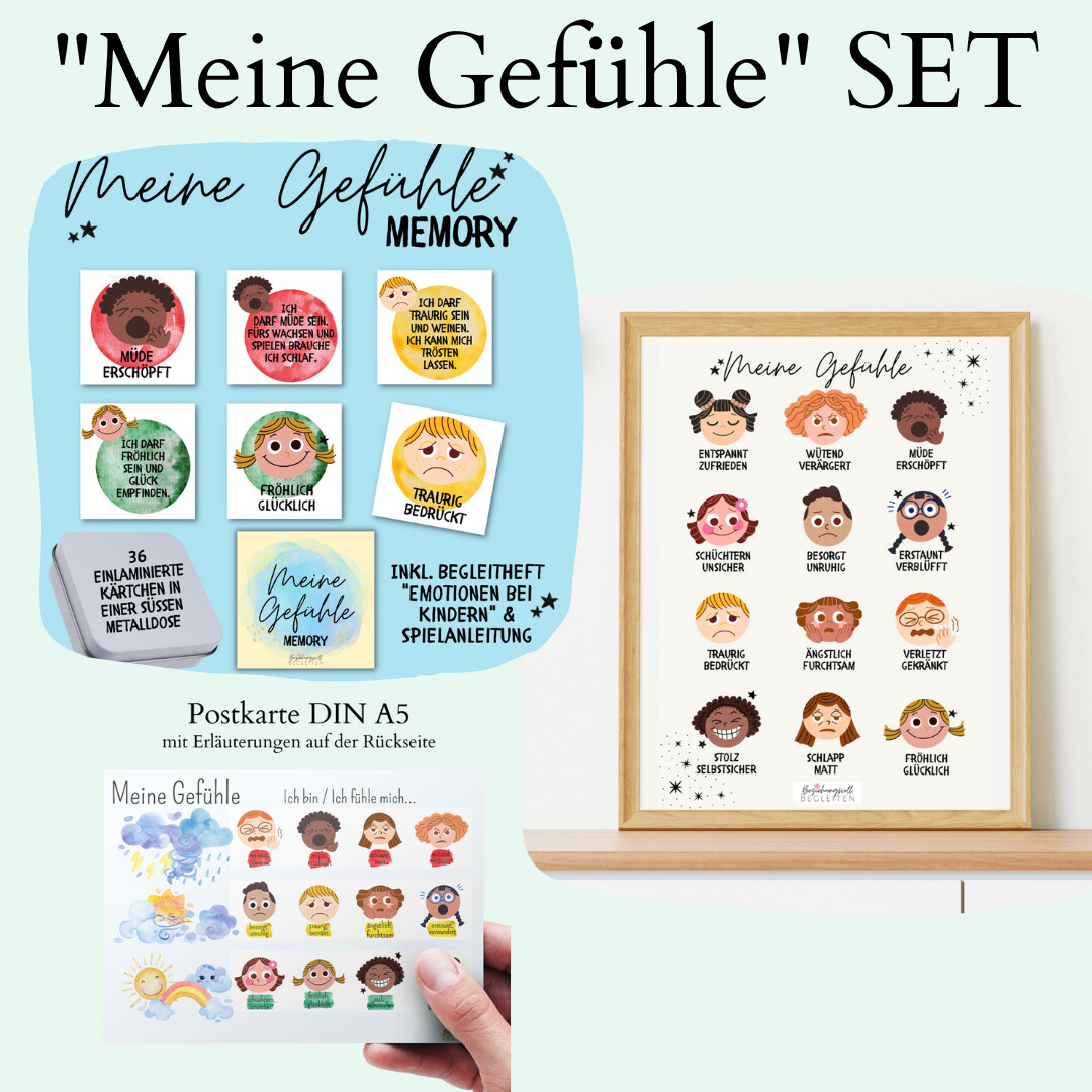 Meine Gefühle SET: Memory, Poster, Postkarte. Beta-Version