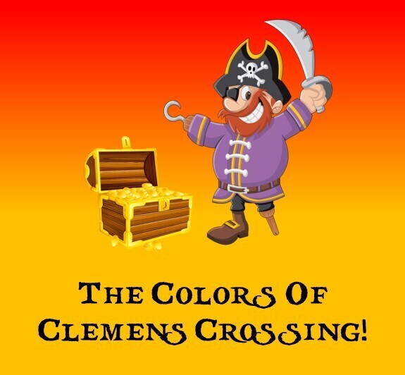 The August Treasure Hunt - "The Colors of Clemens Crossing!"