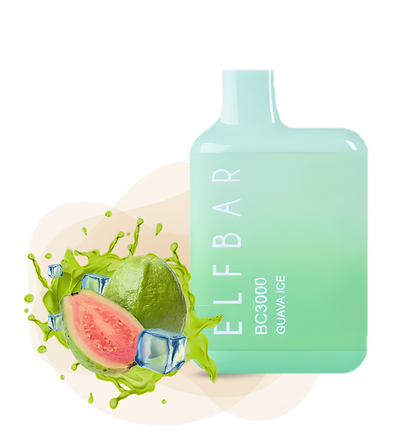 Одноразовый перезаряжаемый Pod Elf Bar BC3000 Guava Ice 5% Disposable ...