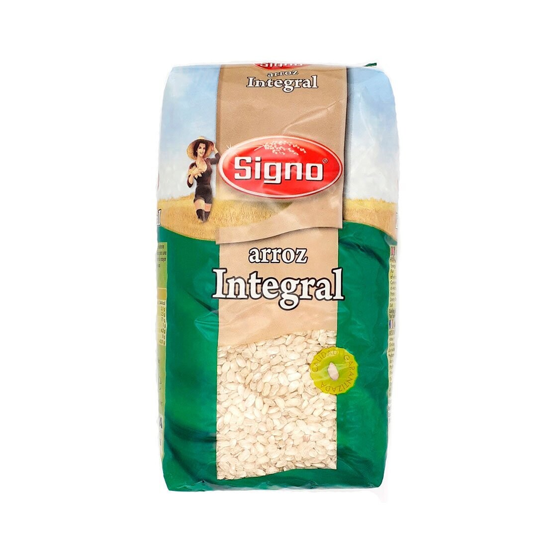 SIGNO. Arroz Integral Redondo. 1 kg
