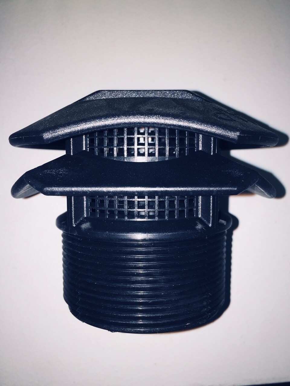 2" MPT Vent Cap with Poly Screen for Cistern Vent
